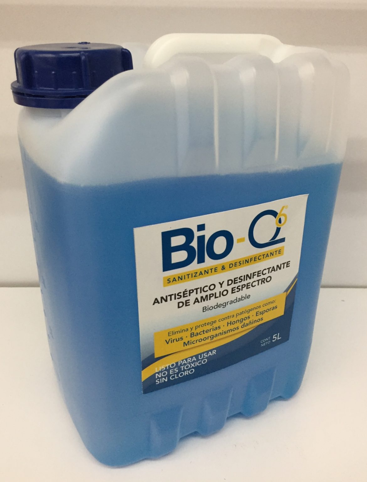 Desinfectante Bio Q6 para superficies, manos y telas 5 Lt ...